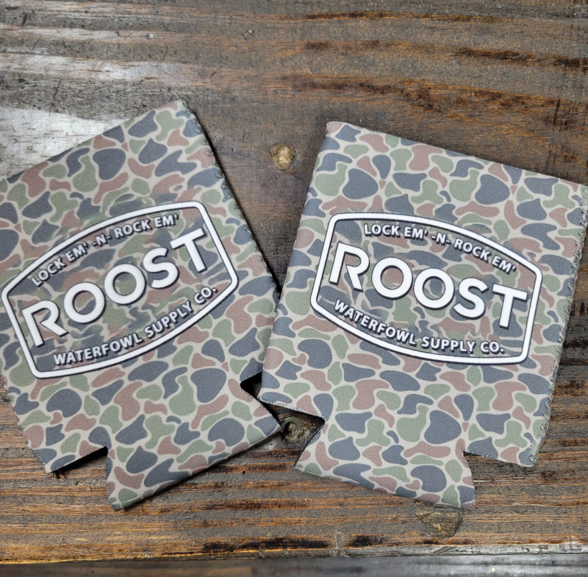 Roost Camo Koozie – Glam Doll & Co.